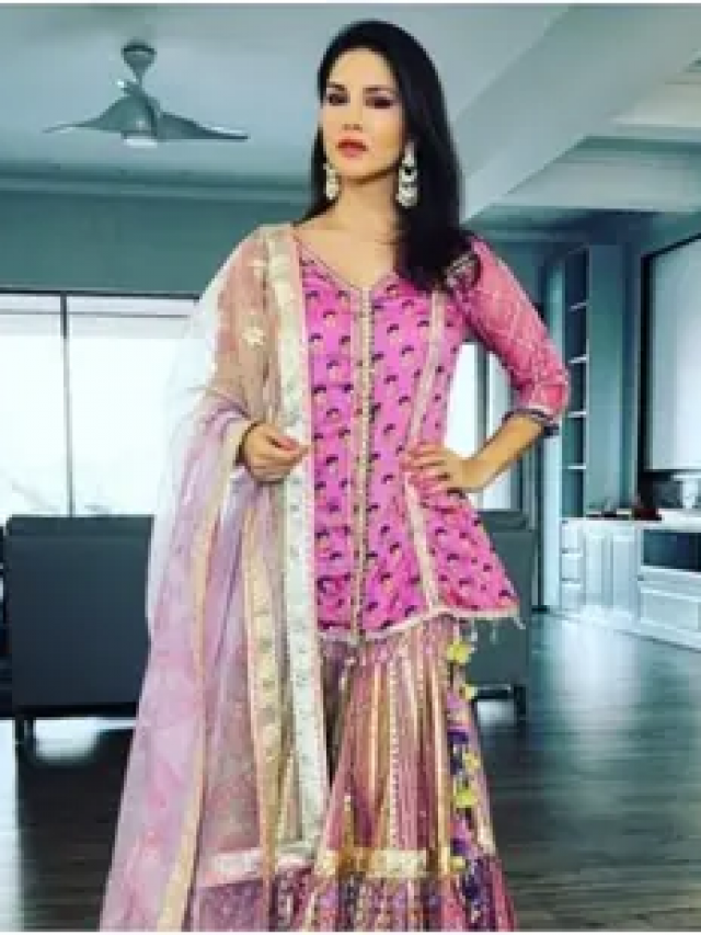 Sunny Leone’s ‘Ganpati attire’ is a bright pink gharara set – Zoom News