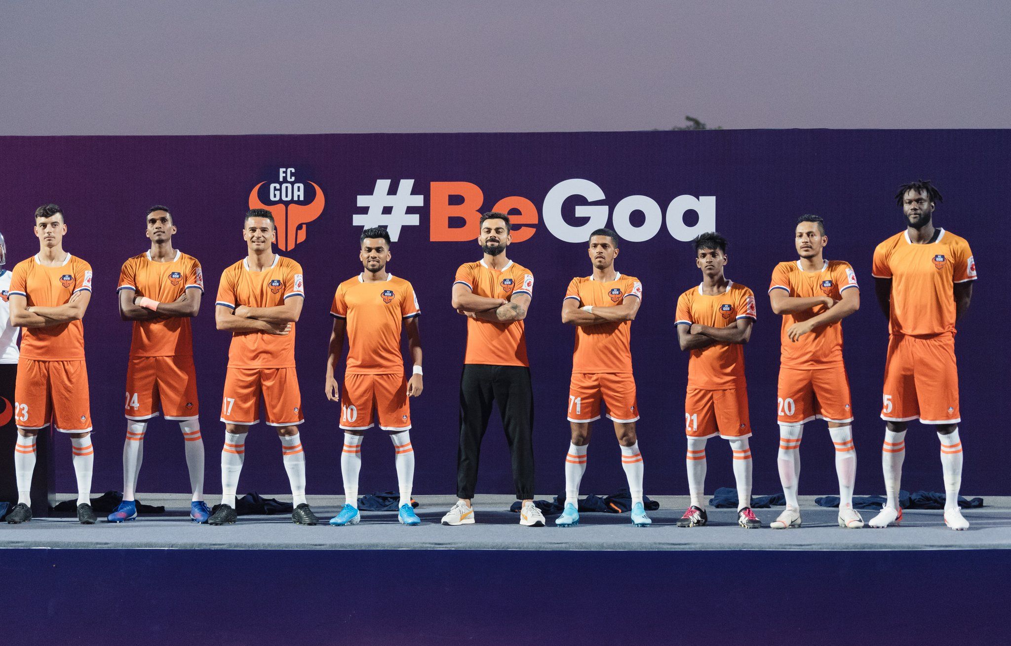 Captain Virat Kohli arrives in Goa for jersey launch of his football ...