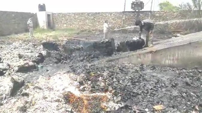 Massive fire in cardboard factory due to short circuit, goods worth ...