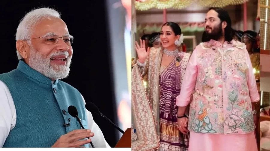 Anant-Radhika Wedding: PM Modi arrived at Anant-Radhika's blessing ...