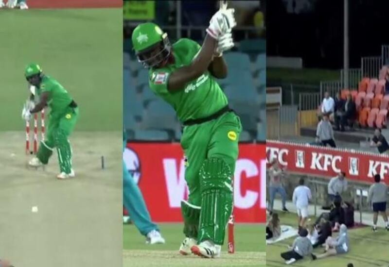 Andre Fletcher smashes six with no-look shot in BBL, video goes viral