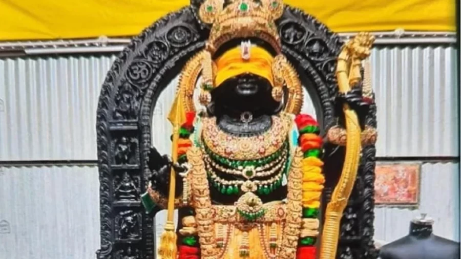 Ram Mandir Ayodhya: Lord Shri Ram came dressed up... Latest picture of ...