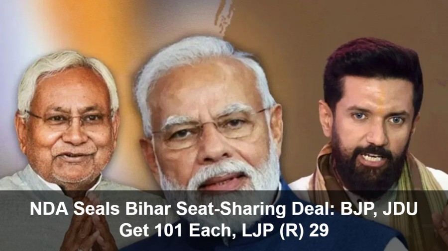 Bihar NDA Seat Sharing: BJP, JDU 101 Each, LJP (R) 29