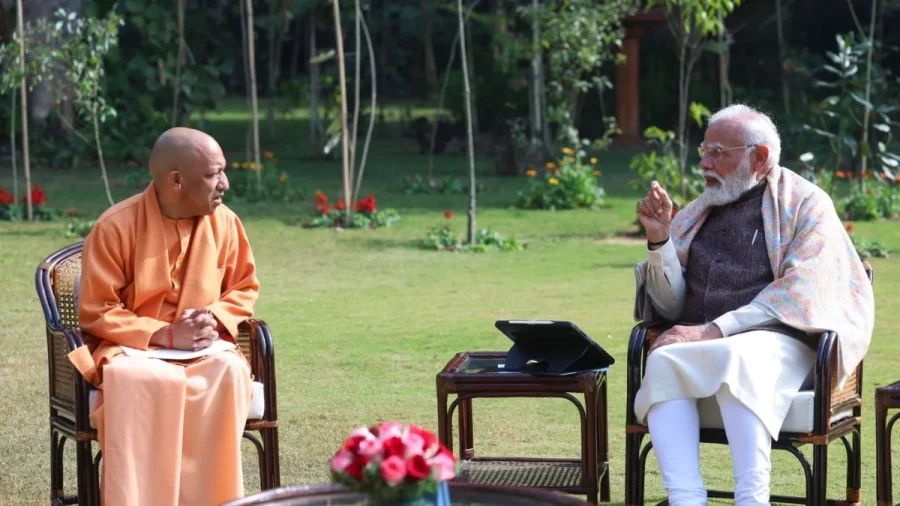 PM Modi, CM Yogi Discuss UP Cabinet, 2027 Elections