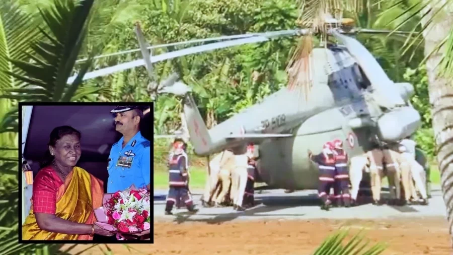 President Murmu's Kerala Visit: Helipad Sinks, Accident Averted