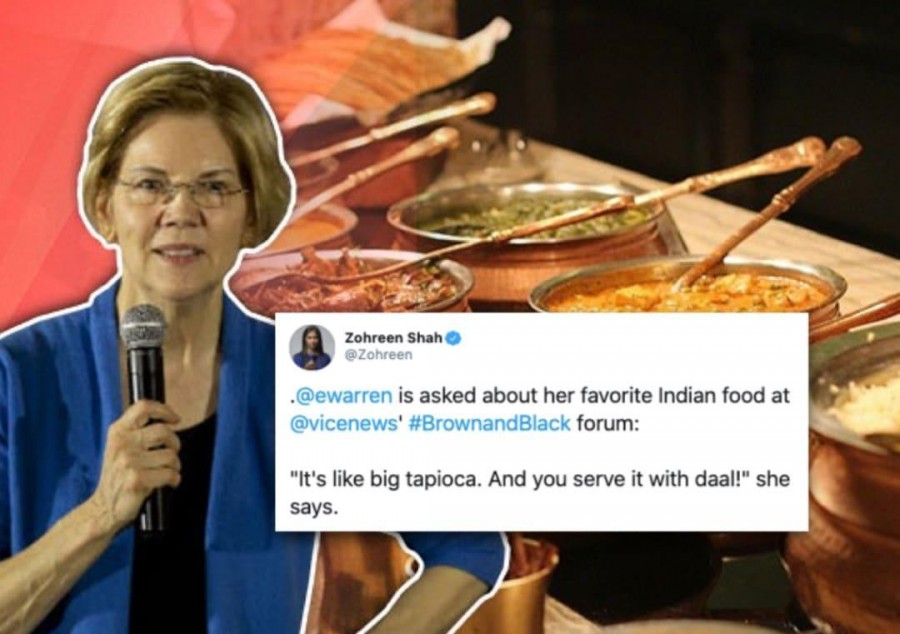 US Senator Elizabeth describes favourite Indian dish; journalist asks ...
