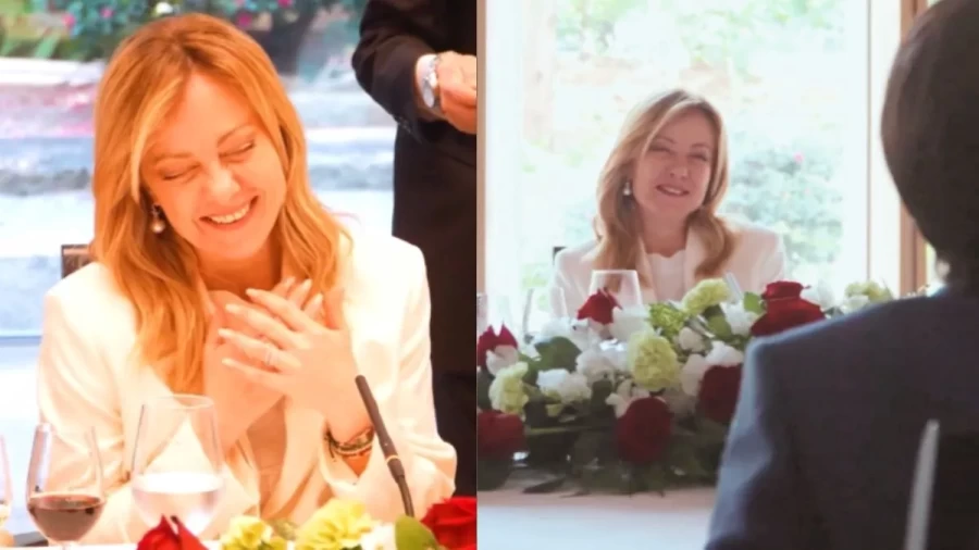 Giorgia Meloni's Surprise Birthday in Japan with Italian Song