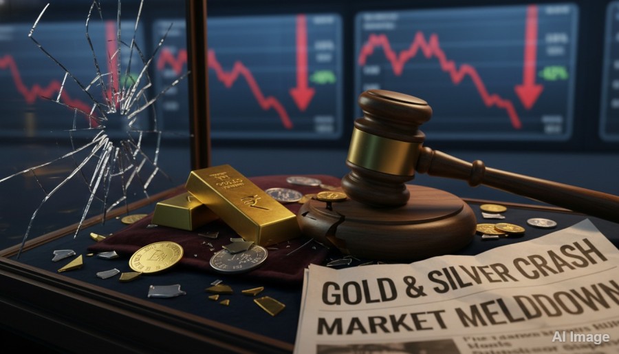 Gold and Silver Price Drop: Silver Down ₹15,000, Gold Down ₹2,700