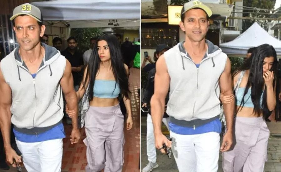 Hrithik roshan saba azad lunch date couple seen hand in hand cute ...