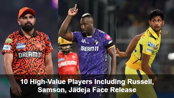 IPL Auction 2024: Russell, Samson, Jadeja Among 10 Players Facing Release