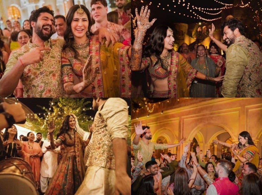 Newlyweds Katrina Kaif, Vicky Kaushal share pictures from their mehendi ...
