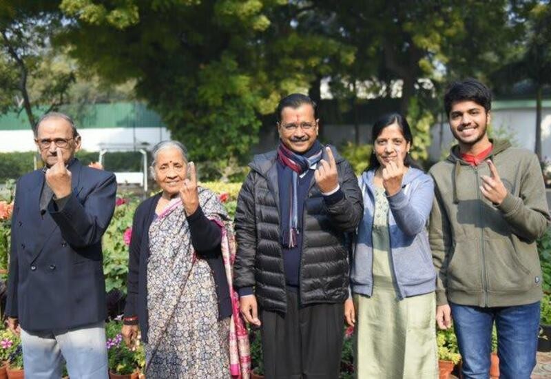 Delhi CM Arvind Kejriwal, family including 1st-time voter son cast vote