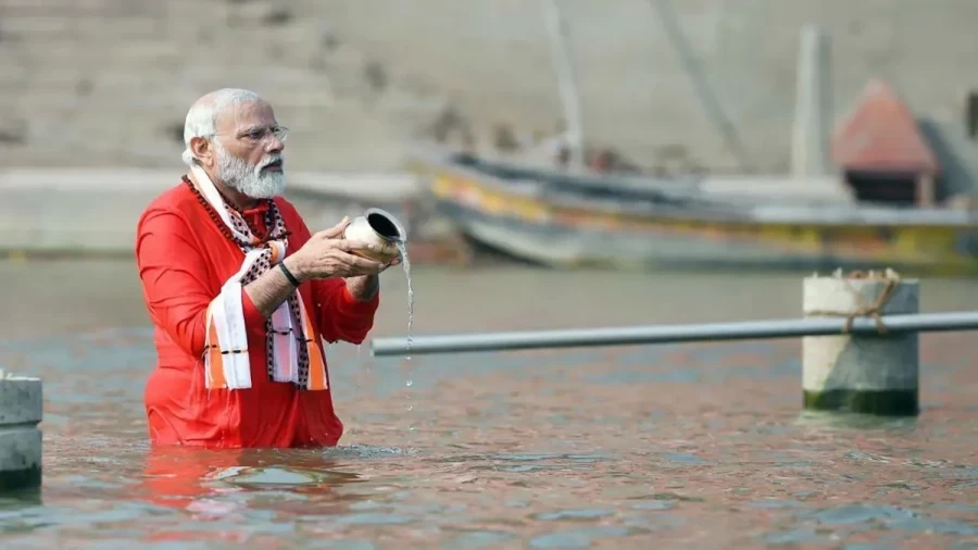 Prime Minister Narendra Modi in Prayagraj Maha Kumbh