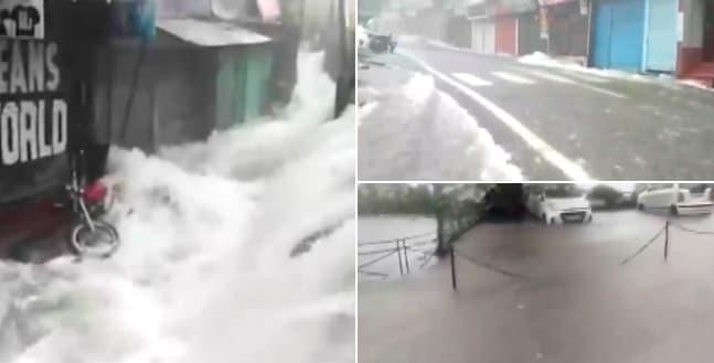 Naini lake overflows, floods streets, enters houses in Nainital amid ...