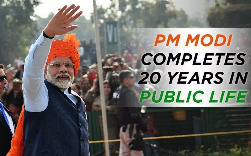 PM Modi enters 20th year in public office without a break