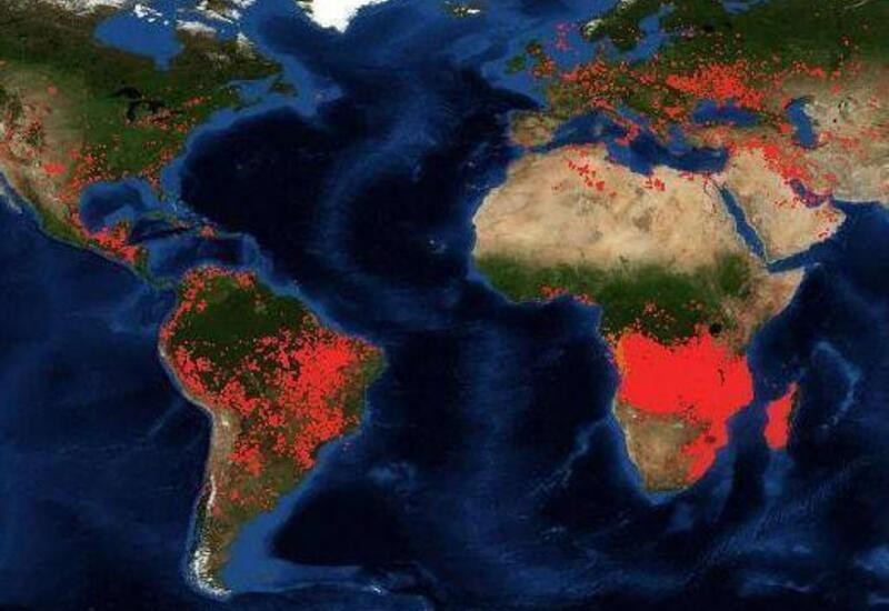 NASA map shows more wildfires in Central Africa than Amazon rainforest