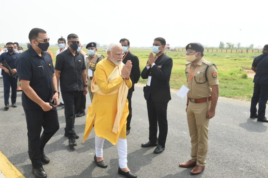 PM Modi Nepal : PM Modi reaches Lumbini, Nepal, worships at Mayadevi temple