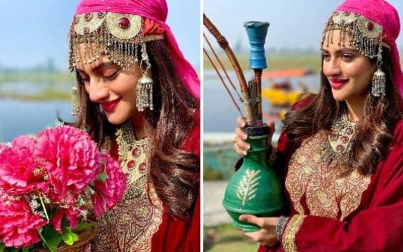 खूबसूरत वादियों में कश्मीर की कली बन मुस्कुराईं नुसरत जहां, एक्ट्रेस के ...