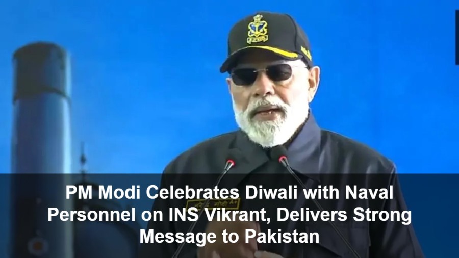 PM Modi: Diwali on INS Vikrant, strong message to Pakistan