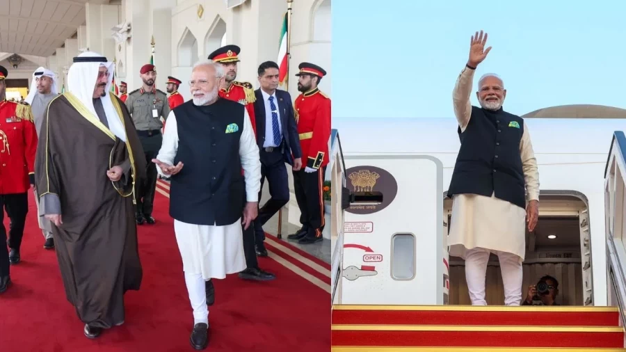 PM Modi's Kuwait visit ends | PM Modi In Kuwait