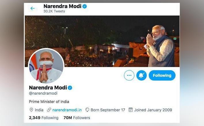 PM Modi crosses 7 cr Twitter followers, becomes most followed world leader