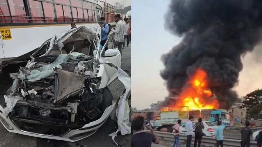 Pune Accident: 7 Dead, Car Crushed on Navale Bridge