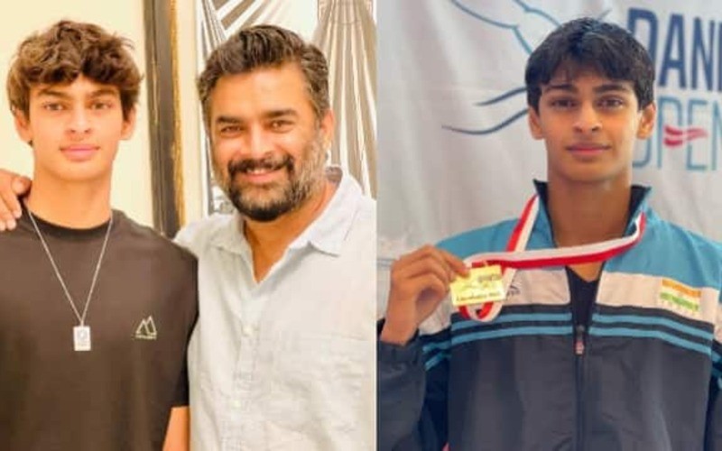 R Madhavan son Vedant broke the national junior record in swimming