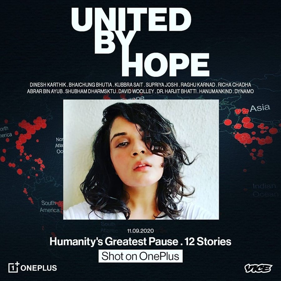 Richa Chaddha All Set For Her Upcoming Documentary, ‘United By Hope’