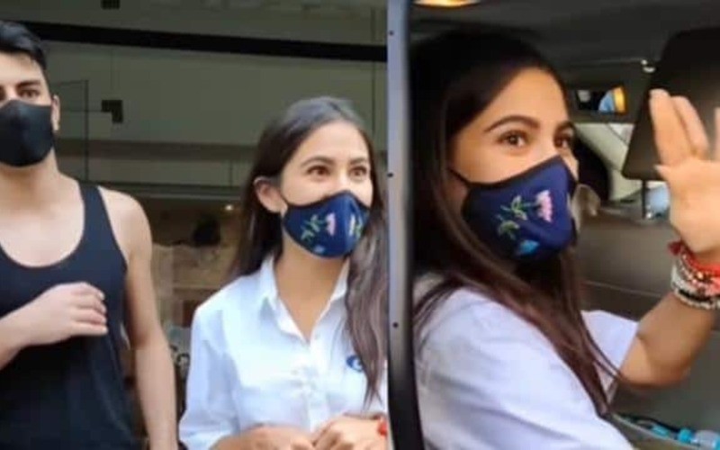 Sara Ali Khan gave biscuits and money to a needy woman video goes viral