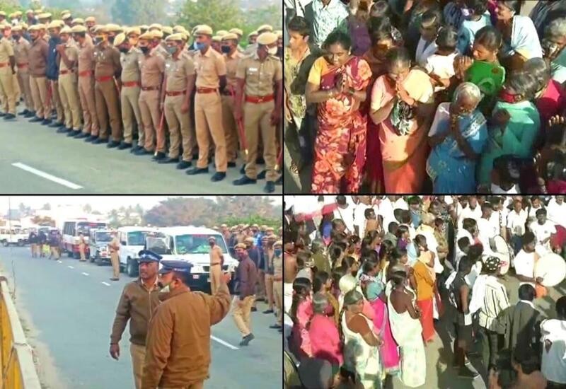 Ahead of Sasikala's arrival, heavy security deployed at K'taka-TN border