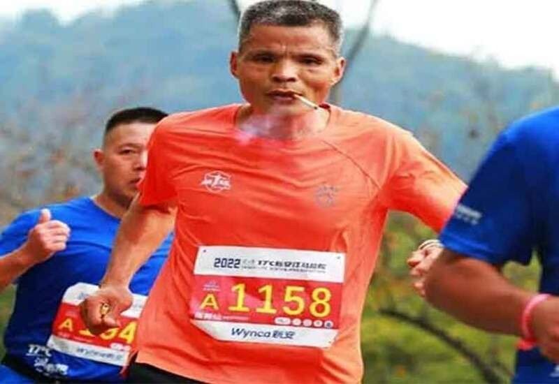 Chinese man completes 26.2 mile marathon while smoking continuously for ...