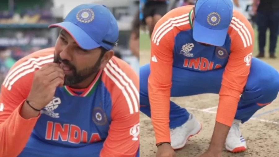 T20 World Cup Final: This is how Rohit Sharma bowed to the pitch, you ...