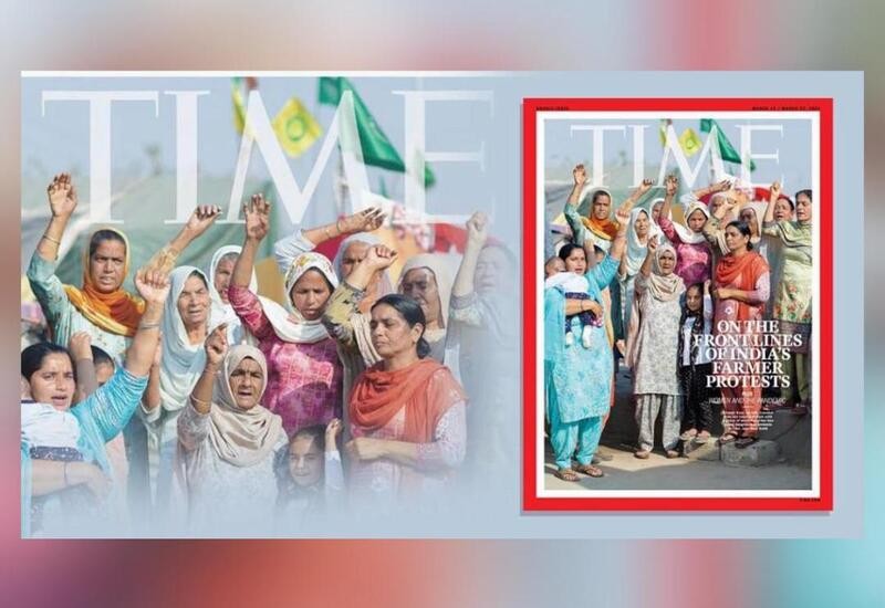 Time magazine cover features Indian women leading the farmers' protest