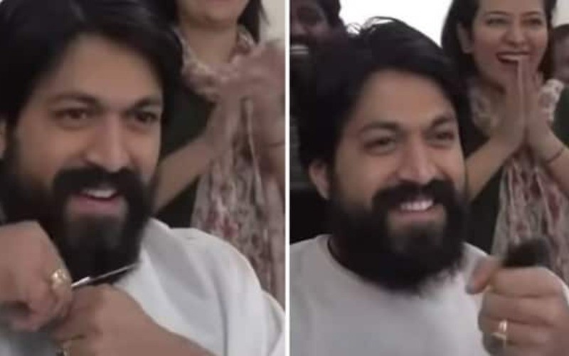 2 star 'Rocky Bhai' Yash's wife shaves her beard, looks amazing in ...